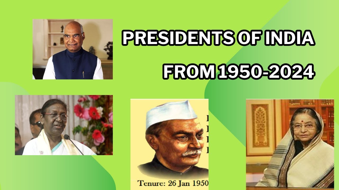 Presidents of India from 1950-2024 I Present President | INDIA - YouTube