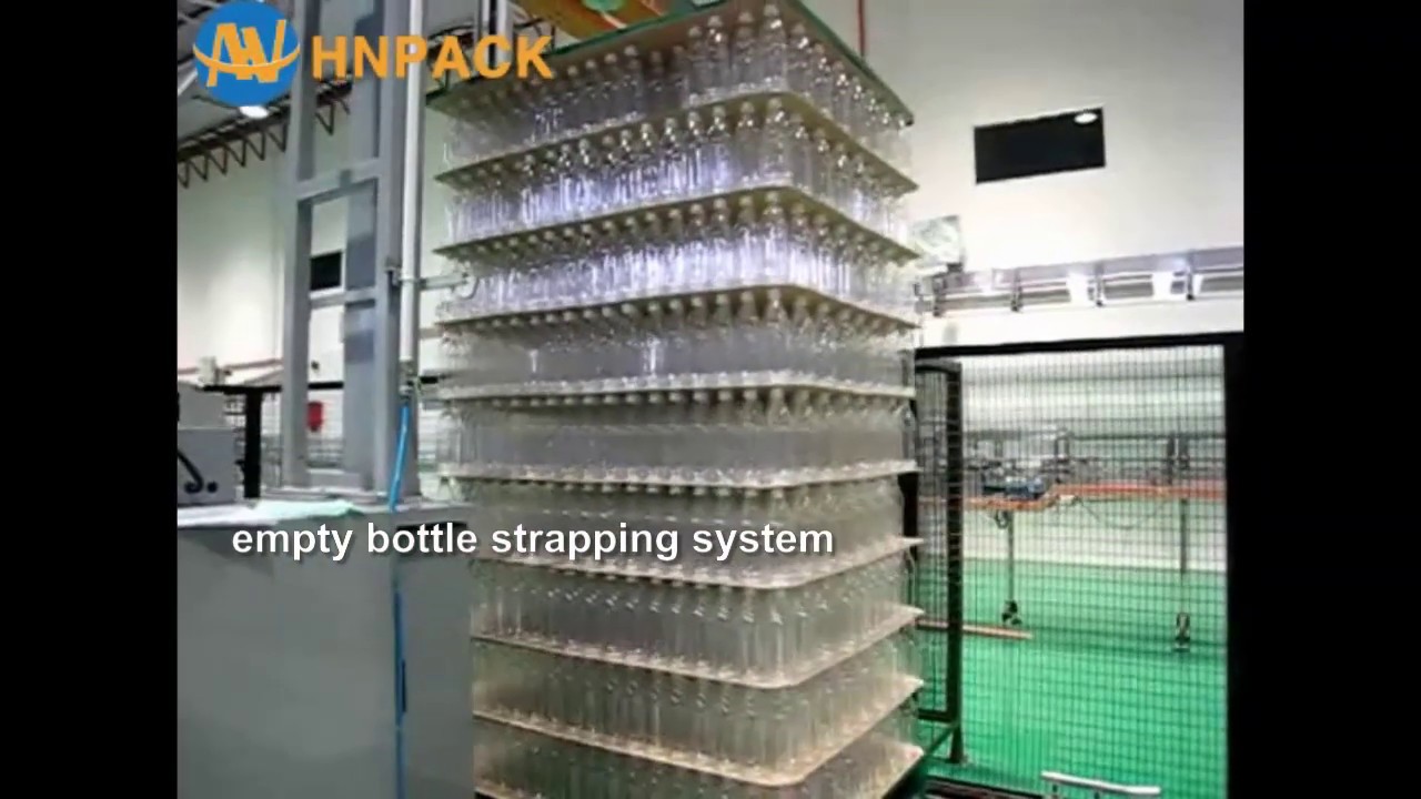 Hennopacl empty plastic bootle pp vertical type pallet strapping system ...