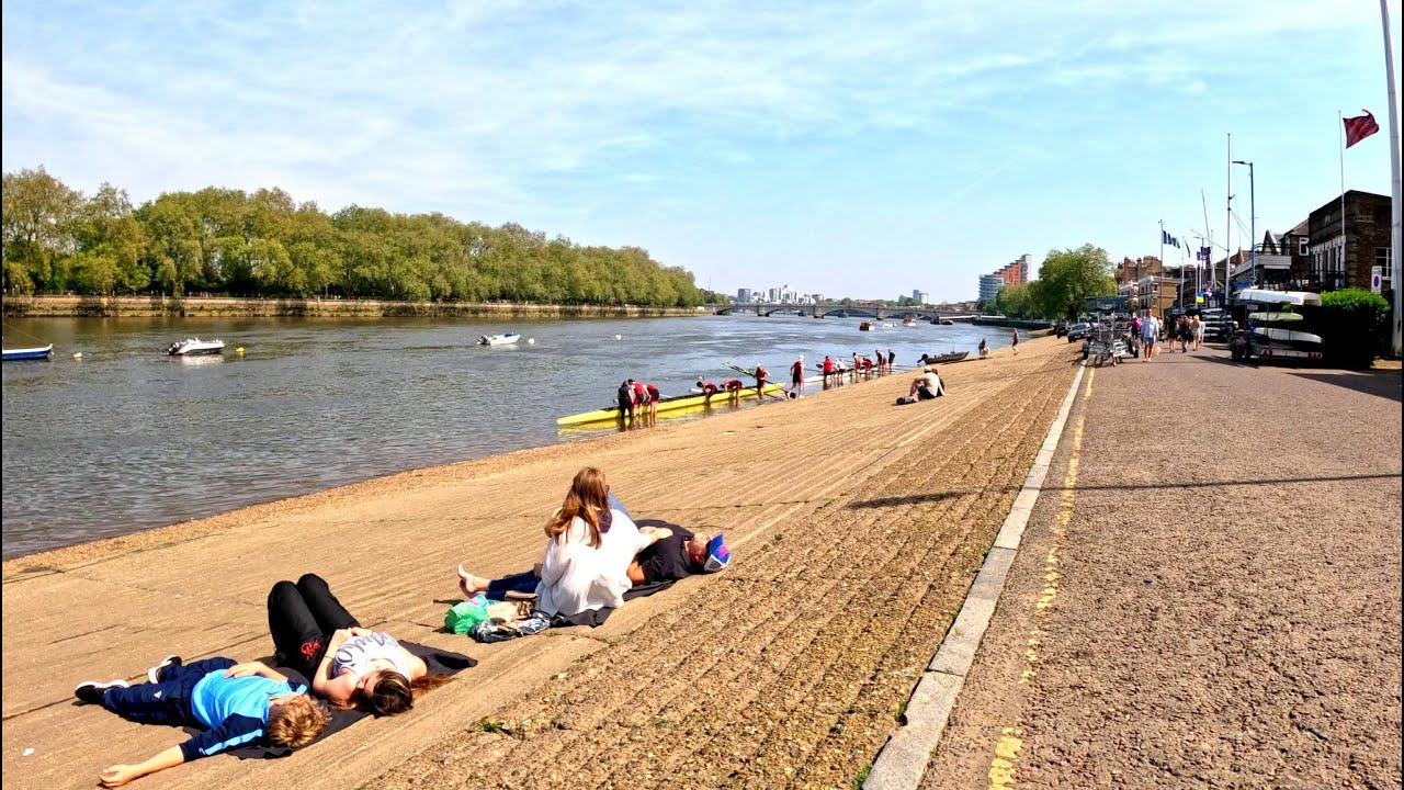 London Walk Along River Thames To Putney Embankment 4K - YouTube