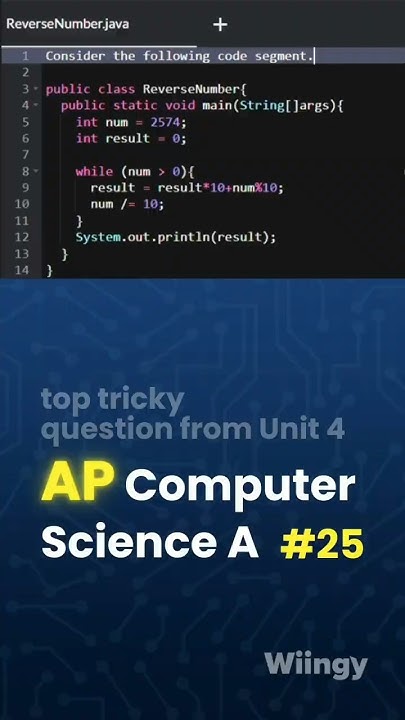 Reverse a Number in Java 🚀 AP Computer Science A Guide - YouTube