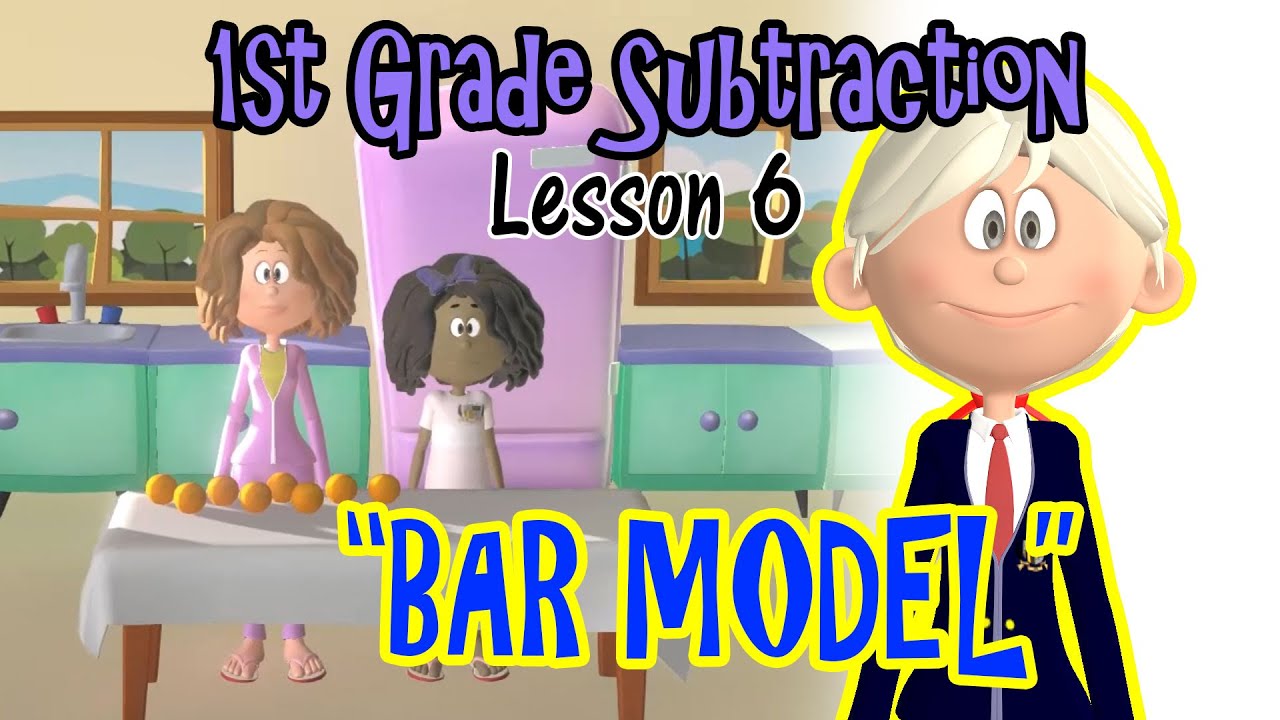 1st Grade Math - Bar Model - Word Problems - Lesson 6 - YouTube