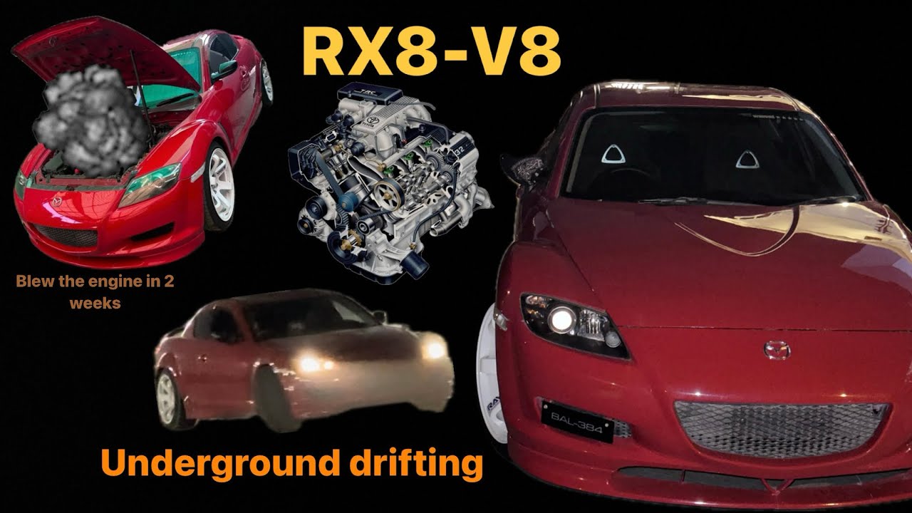 RX8 with V8 || underground drifting || bought this car only for a drift ...