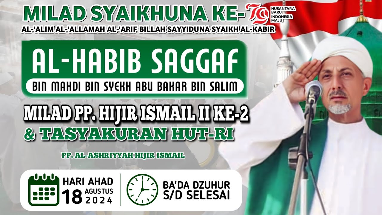 Dokumentasi acara milad al habib saggaf bin mahdi BSA di pondok ...