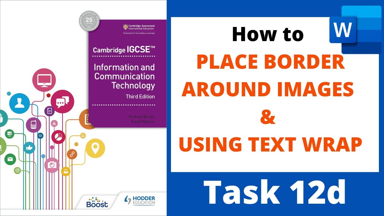 Place a BORDER around IMAGES in Microsoft Word | Text Wrap -Task 12d ...
