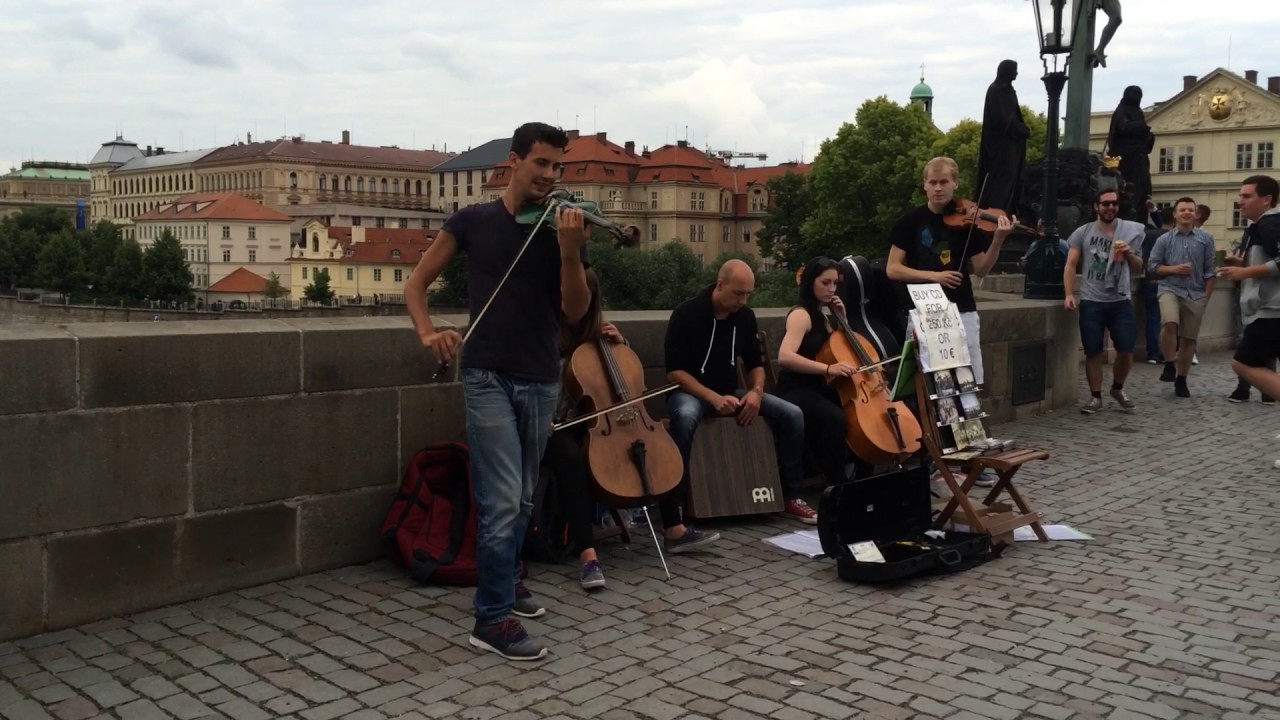 Amazing street musicians in Prague - YouTube
