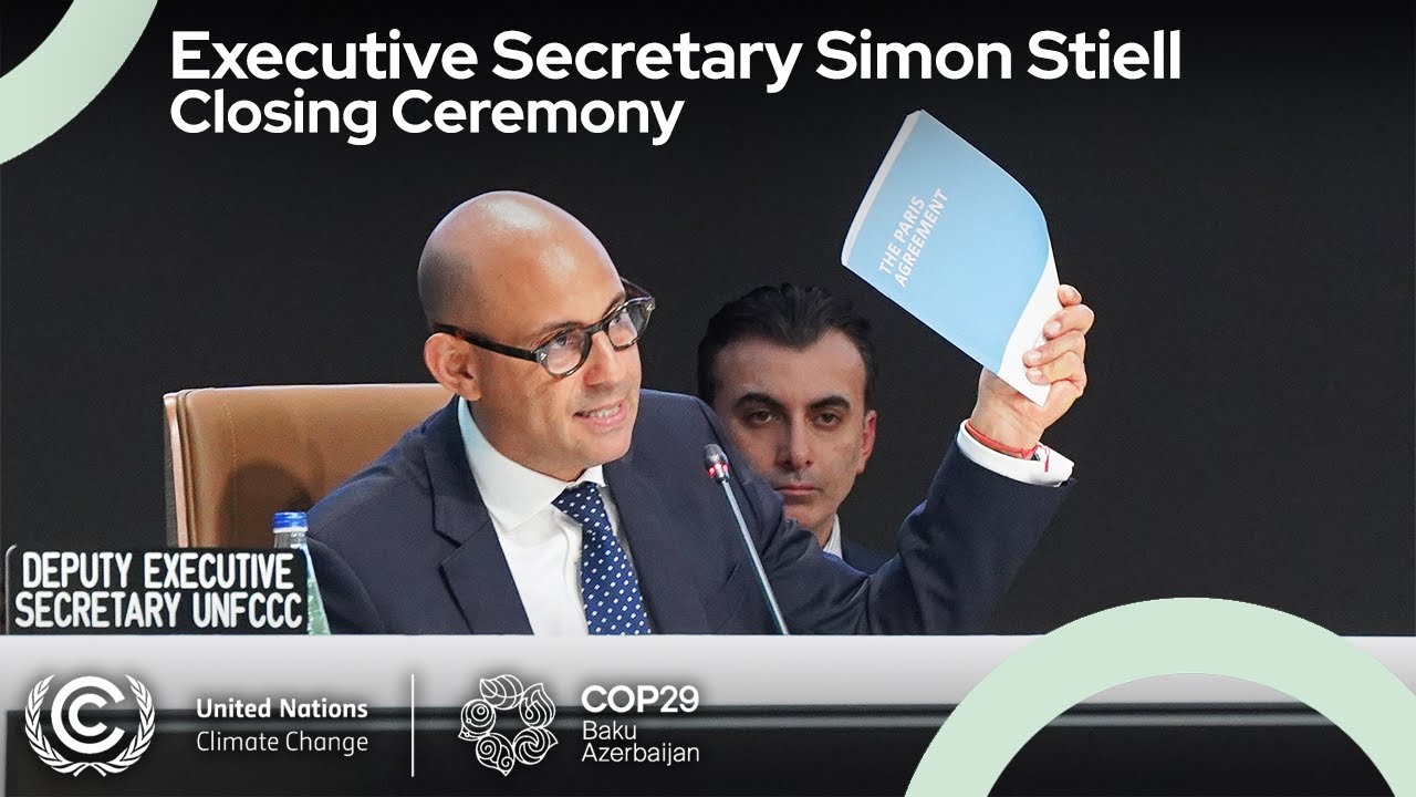 Executive Secretary Simon Stiell Gives His Closing Speech For Plenary ...