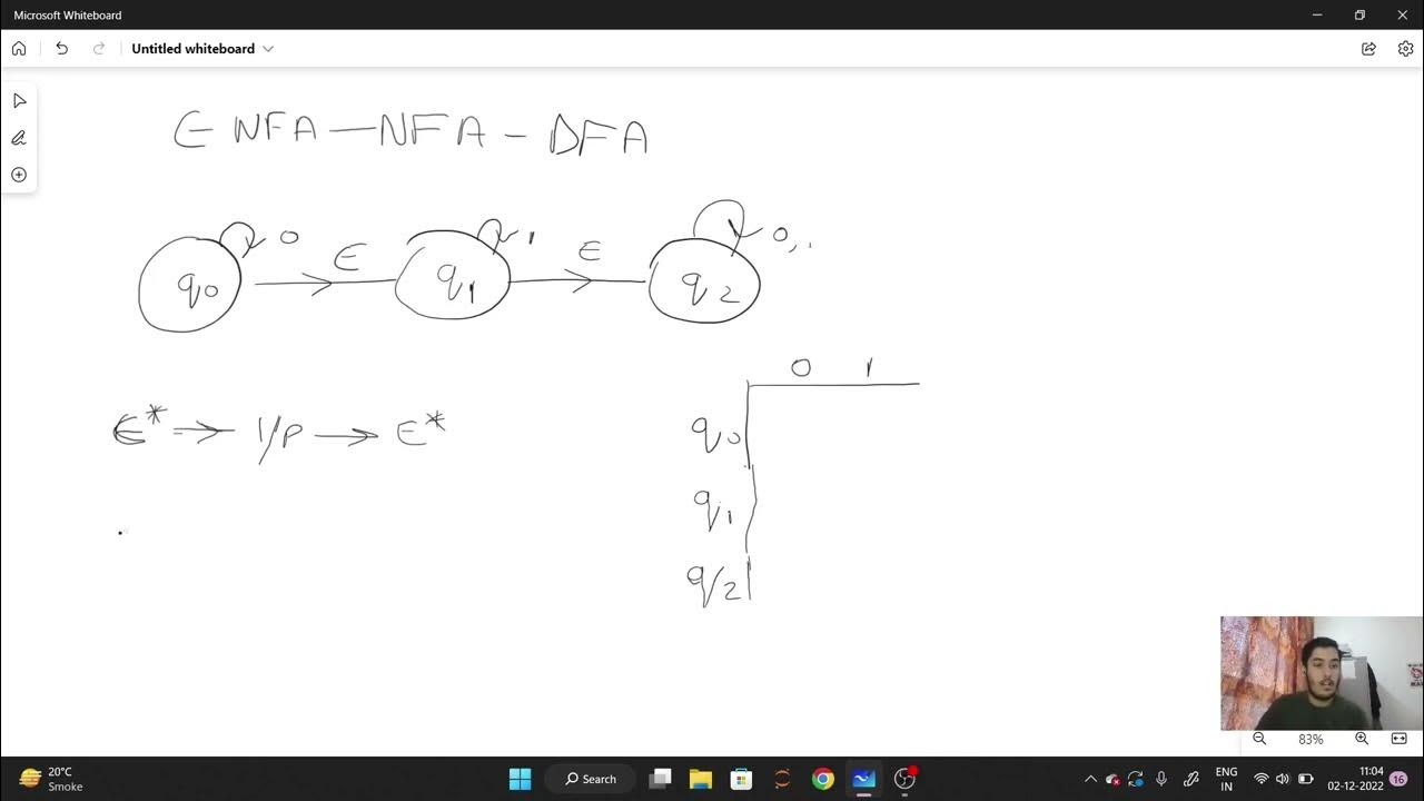 Epsilon NFA to DFA conversion || Automata Theory and Compatibility - YouTube