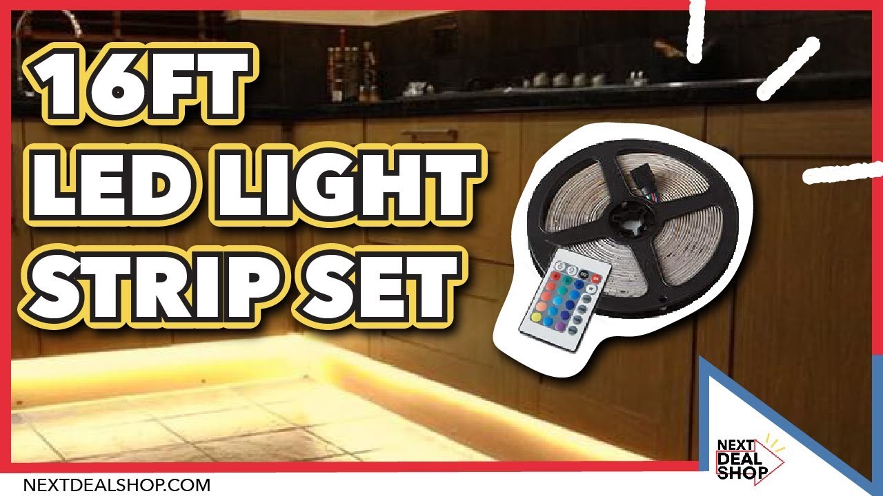 Premium 16 FT Color Changing LED Light Strip Set - Color Your Home ...