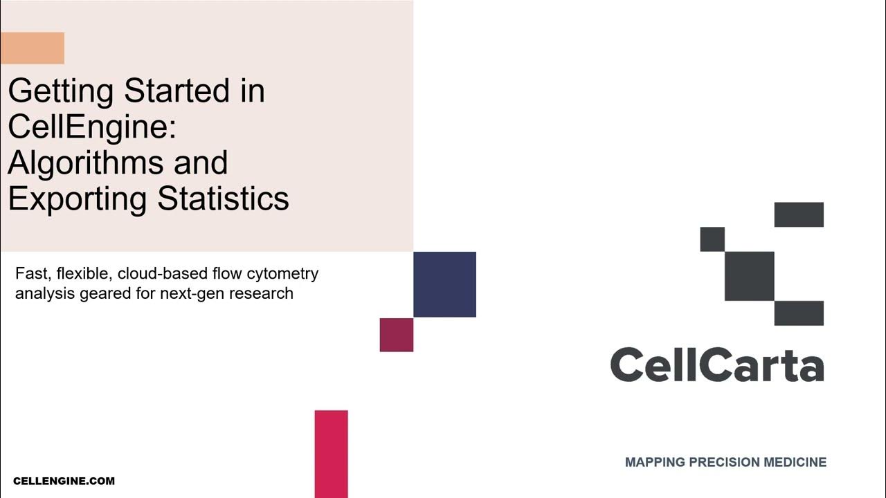 Getting Started in CellEngine: Algorithms and Exporting Statistics - YouTube
