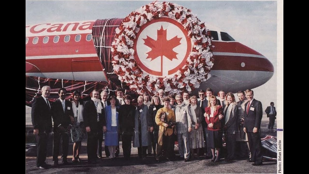 Air Canada's first A320 in 1990 - YouTube