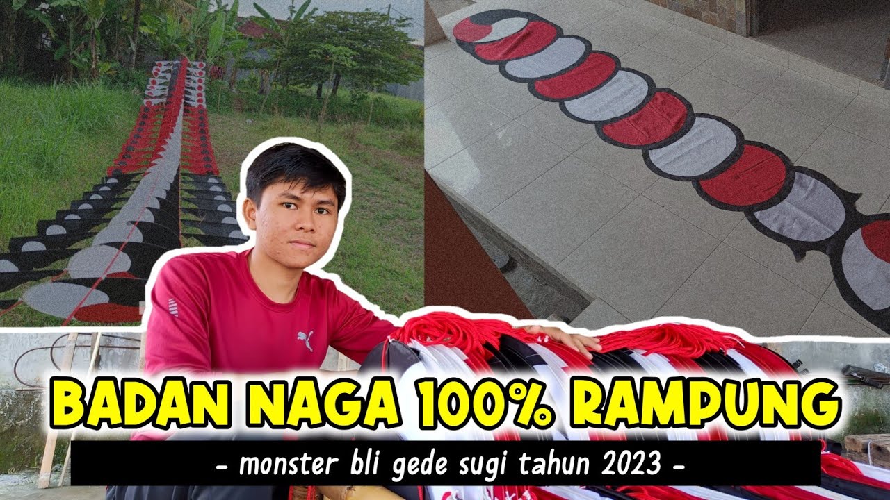 BADAN NAGA RAMPUNG‼️ Bikin Ekor Layangan Naga Spesial Musim Layangan ...