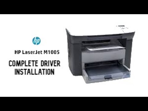 HP LaserJet M1005 MFP driver installation - YouTube