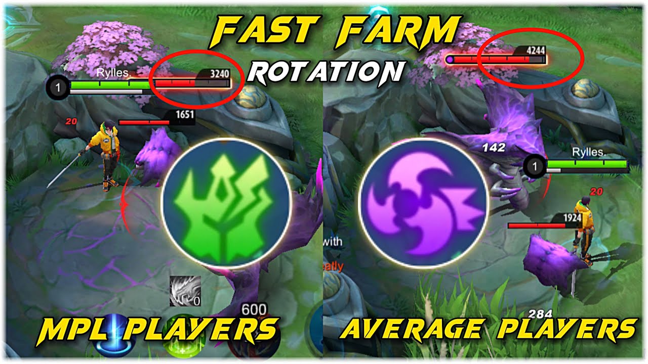 LING FAST FARM ROTATION TUTORIAL WITH JUNGLE EMBLEM! | MOBILE LEGENDS ...