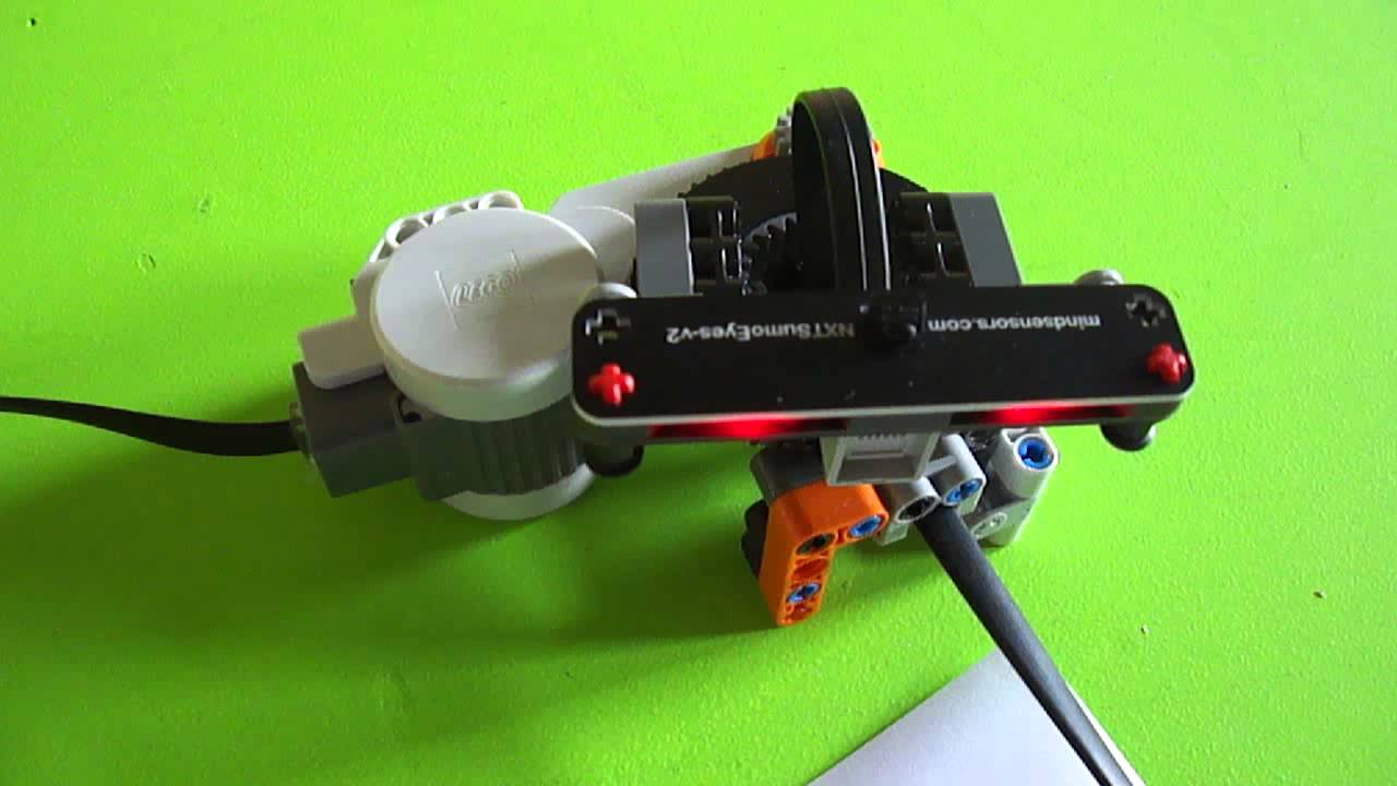 Sumo Eyes Sensor für Lego Mindstorms - YouTube