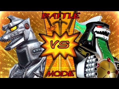 MECHAGODZILLA vs DRAGONZORD (Godzilla vs MMPR) | BATTLE MODE | EP. 59 ...