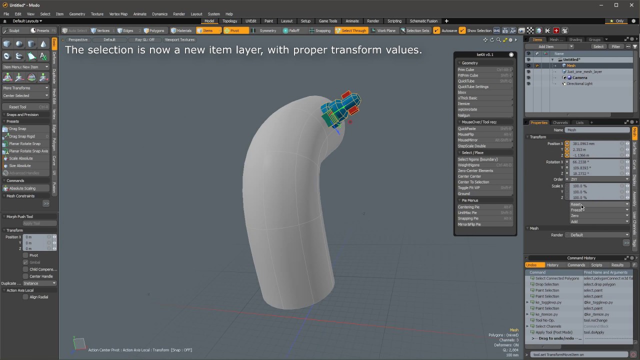 Modo Script: Itemize - YouTube