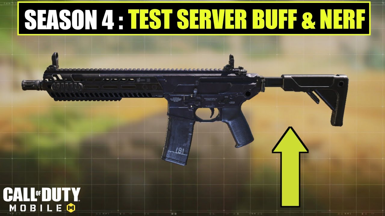 *NEW* Codm Season 4 Test Server Buff And Nerf - YouTube