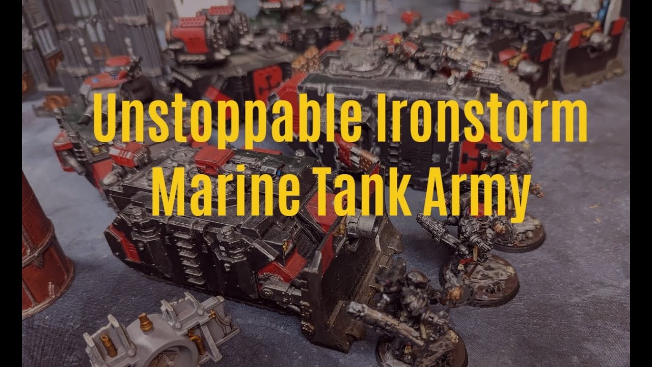 My space marine tank army takes top place in 40k tournament! - YouTube