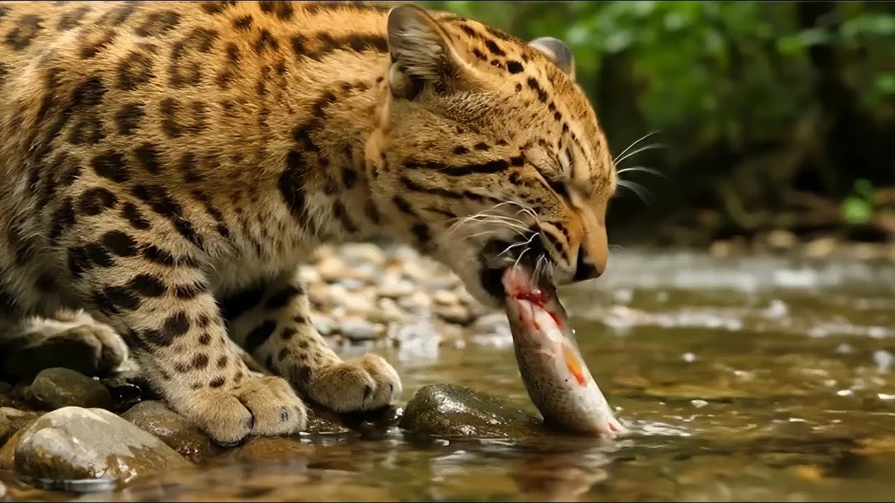 Asian Leopard Cat Hunting in the Wild | Ultra-Realistic Jungle ...