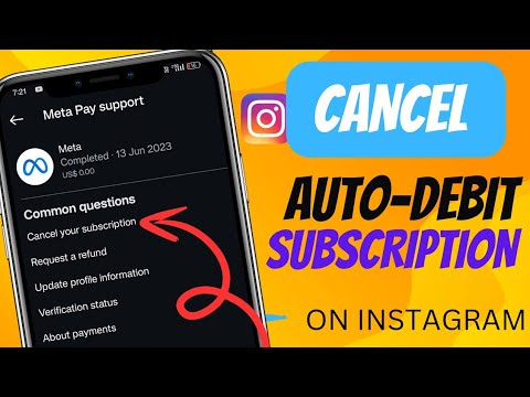 How to cancel automatic auto debit subscription from Instagram problem solved - YouTube