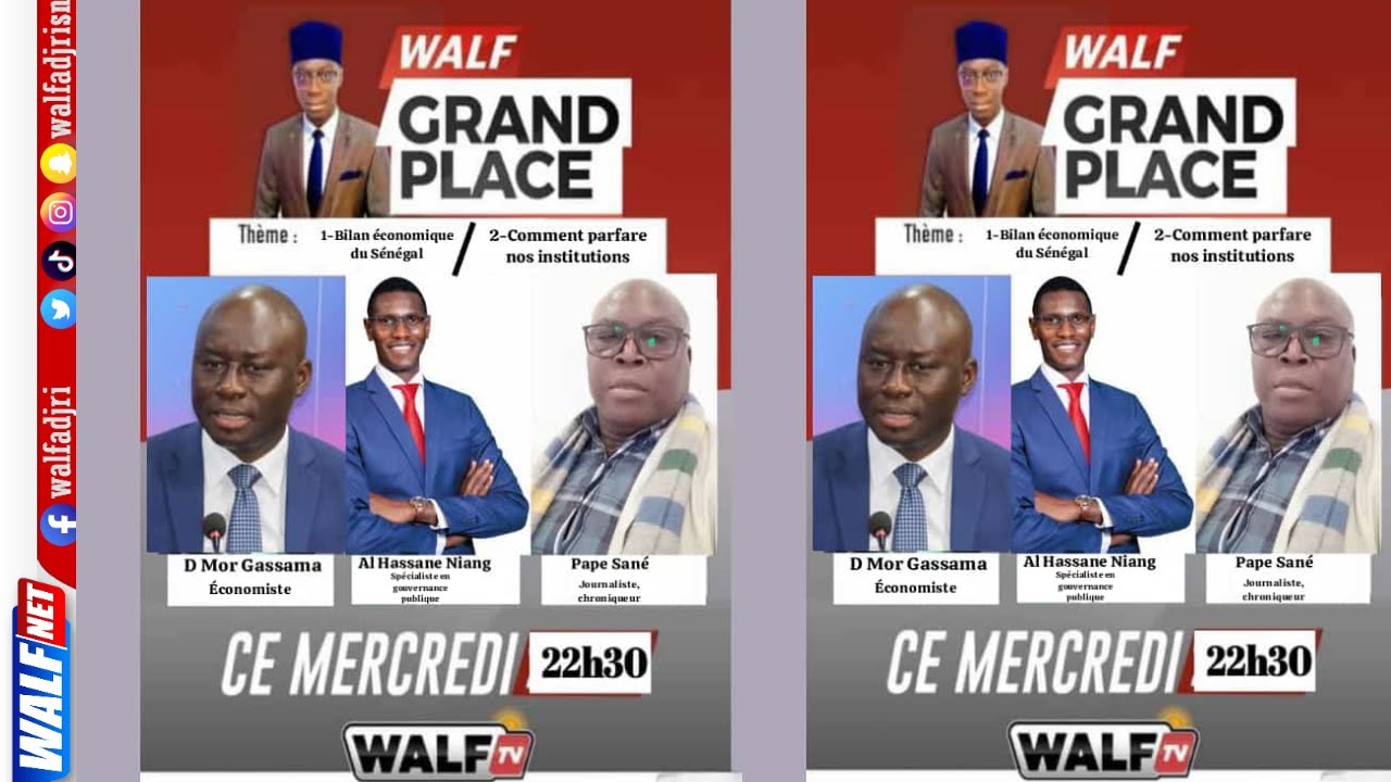 WALF GRAND PLACE Du Mercredi 27 Décembre 2023 Sur Walf Tv - YouTube
