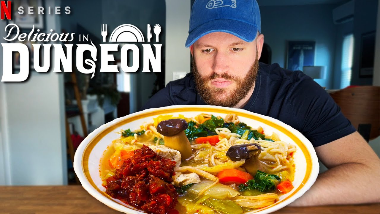 Cooking a Japanese Hot Pot from the Anime "Delicious in Dungeon" - YouTube