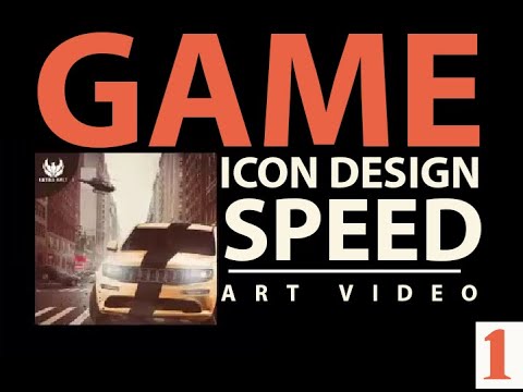 Car game icon design speed art tutorials - YouTube