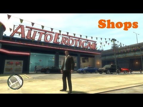GTA 4 vehicle shop/with map - YouTube