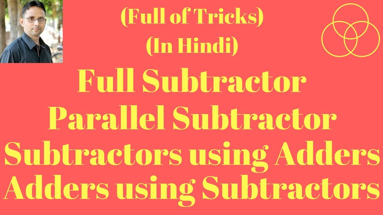 Full Subtractor | Binary Parallel Subtractor (Digital Electronics-23 ...