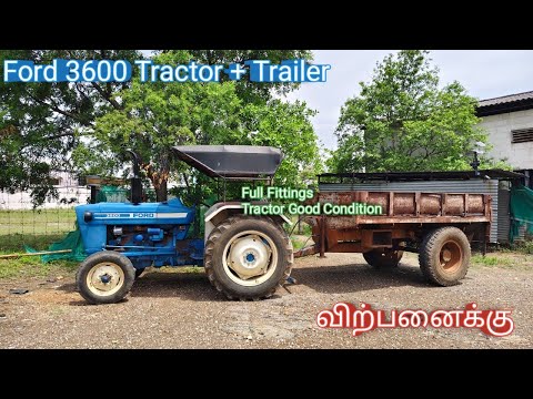 Ford 3600 Tractor for sale | Ford 3600 Tractor Trailer rotavator for salein Tamilnadu | Tractor sale
