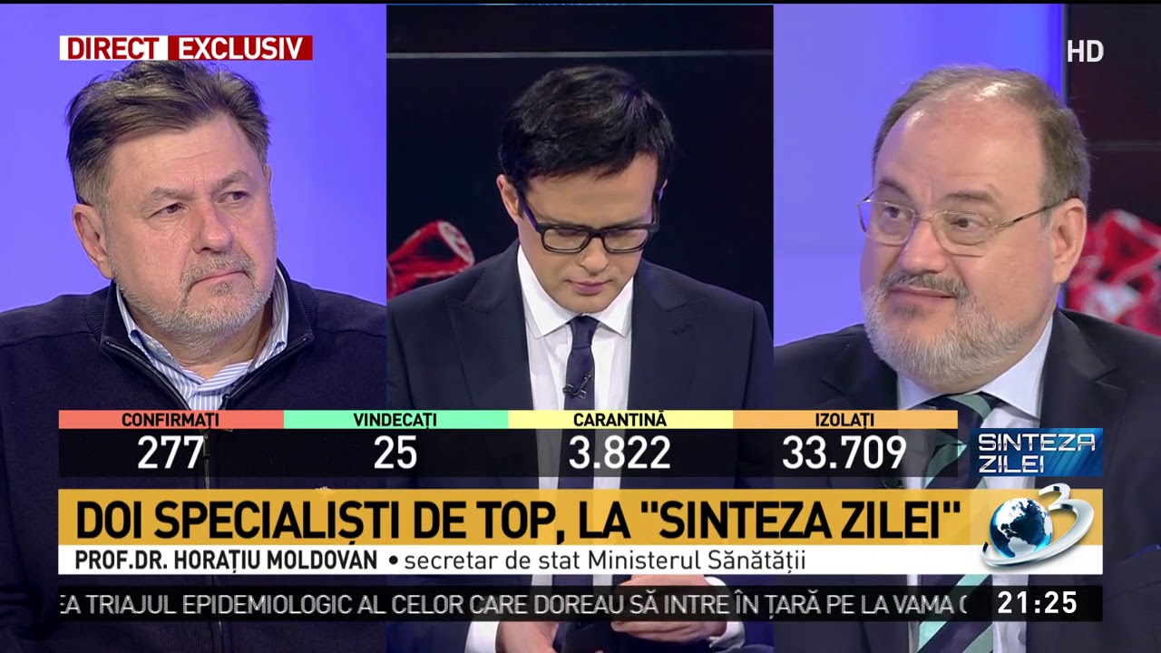 Horaţiu Moldovan, secretar de stat în Ministerul Sănătăţii: Stați acasă ...