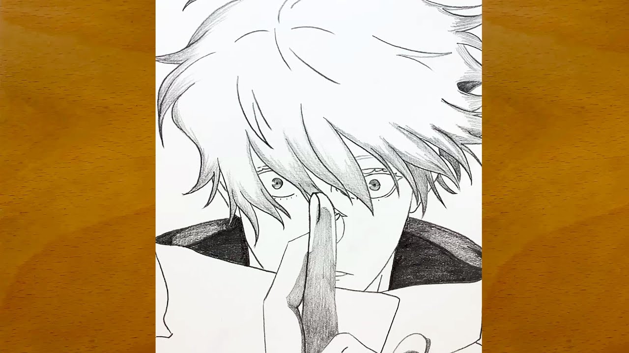 How to Draw Gojo Satoru's Domain Expansion | Jujutsu Kaisen Sketch Step ...