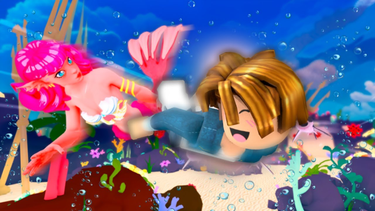 NADEI COM UMA SEREIA NO ROBLOX - ( Save Little Mermaid! Obby ) - YouTube