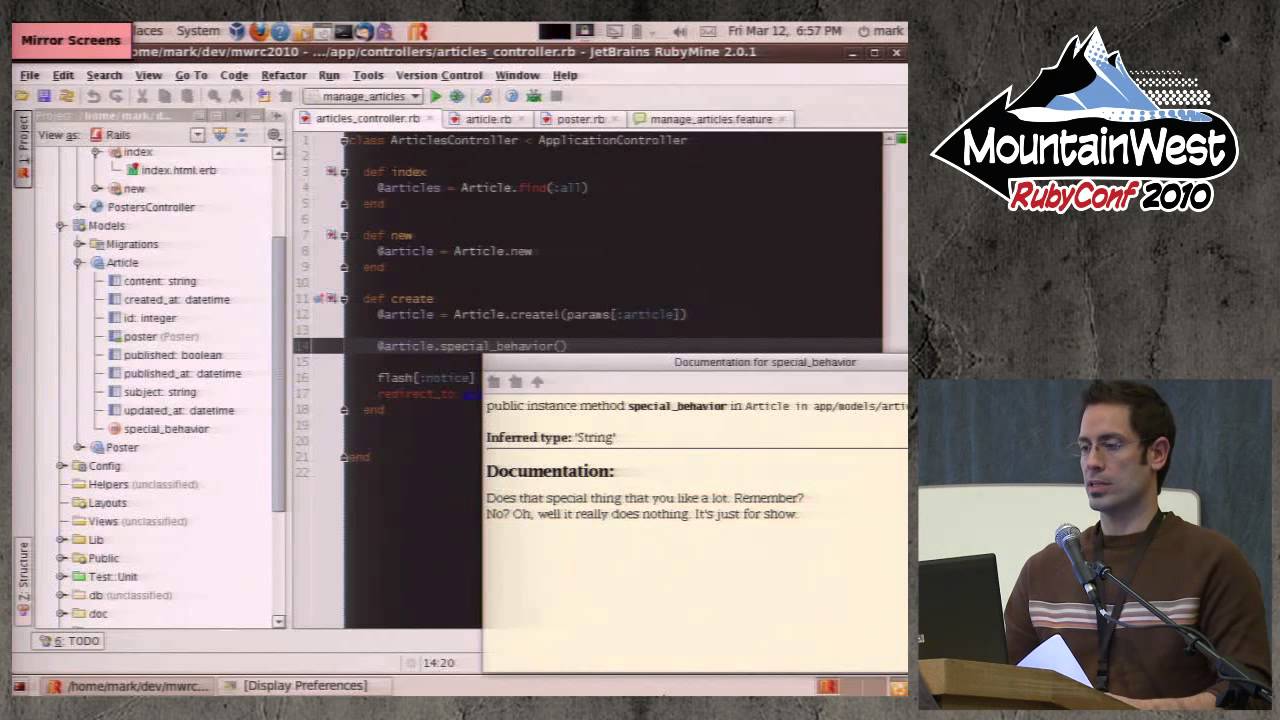MountainWest RubyConf 2010 - Lightning Talks 2 by Various Presenters - YouTube