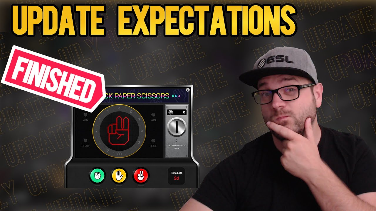 My expectations about the Update + Rock Paper Scissors Event finishes ...