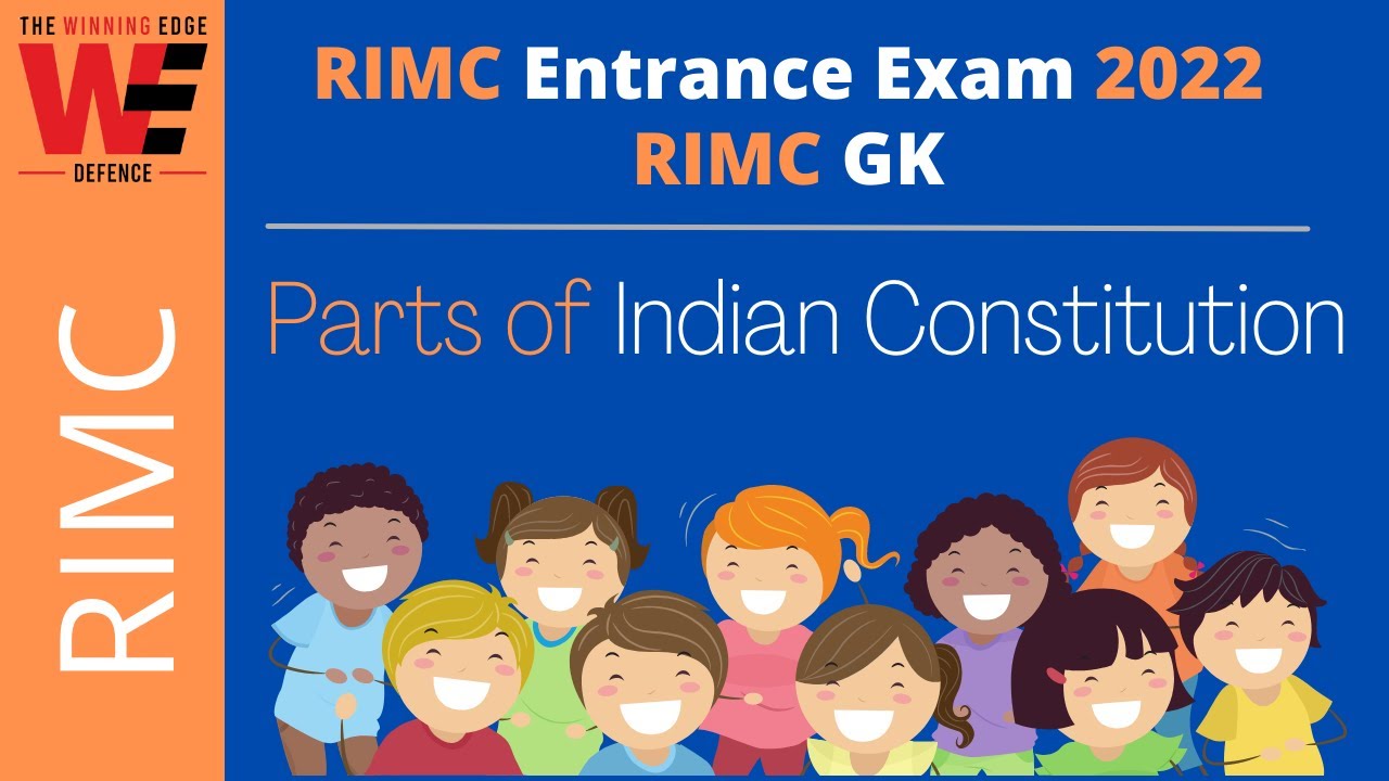 RIMC GS | Indian Polity- Parts of Indian Constitution | RIMC Entrance ...