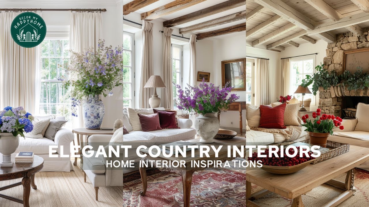 (NEW) Country Elegance: Interior Ideas | Country Home Interiors That ...