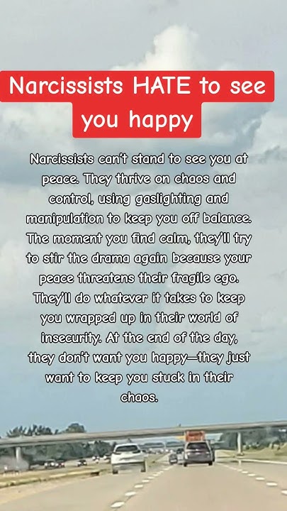 Narcissists HATE to see you happy #narcissist #npd #trending #trendingshorts #reels #viralvideo ...