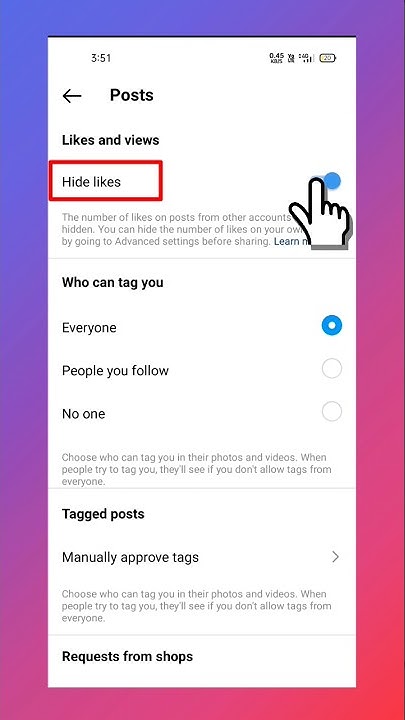 Instagram Post ke Like Kaise Hide Kare How To Hide Post Like Count On Instagram - YouTube