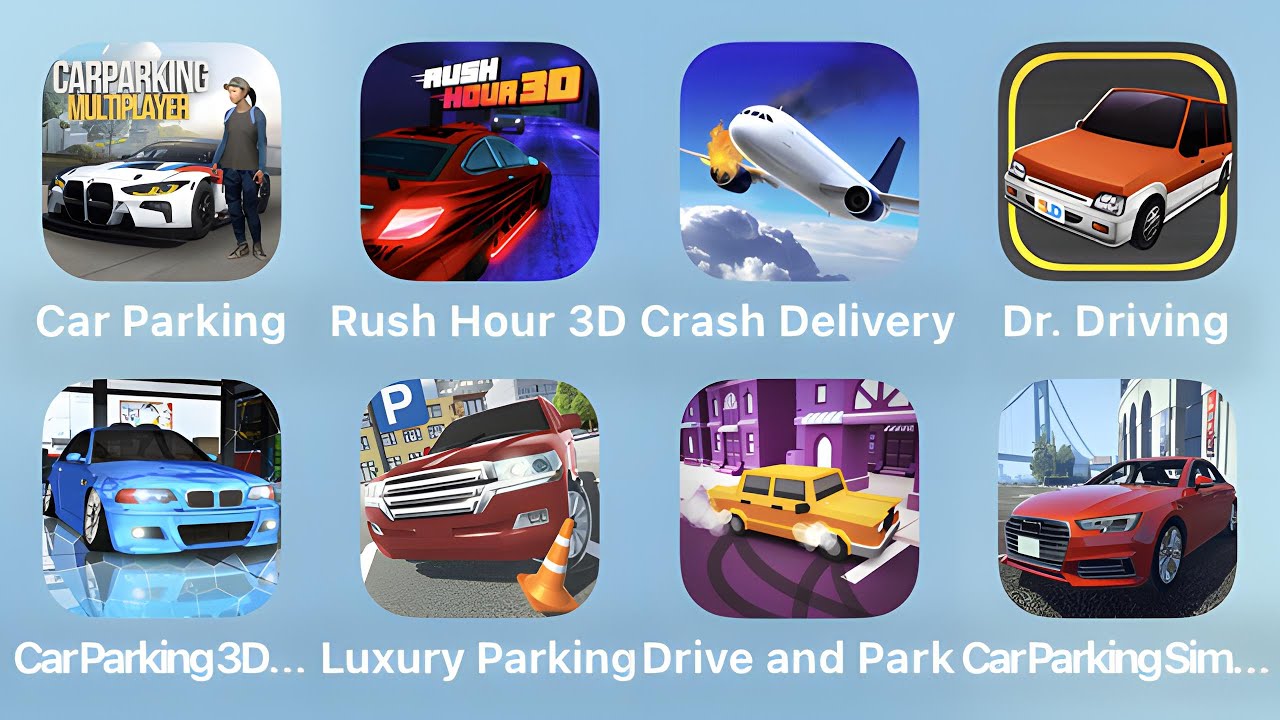 Car Parking, Rush Hour 3D, Crash Delivery Dr Driving and More Car Games ...