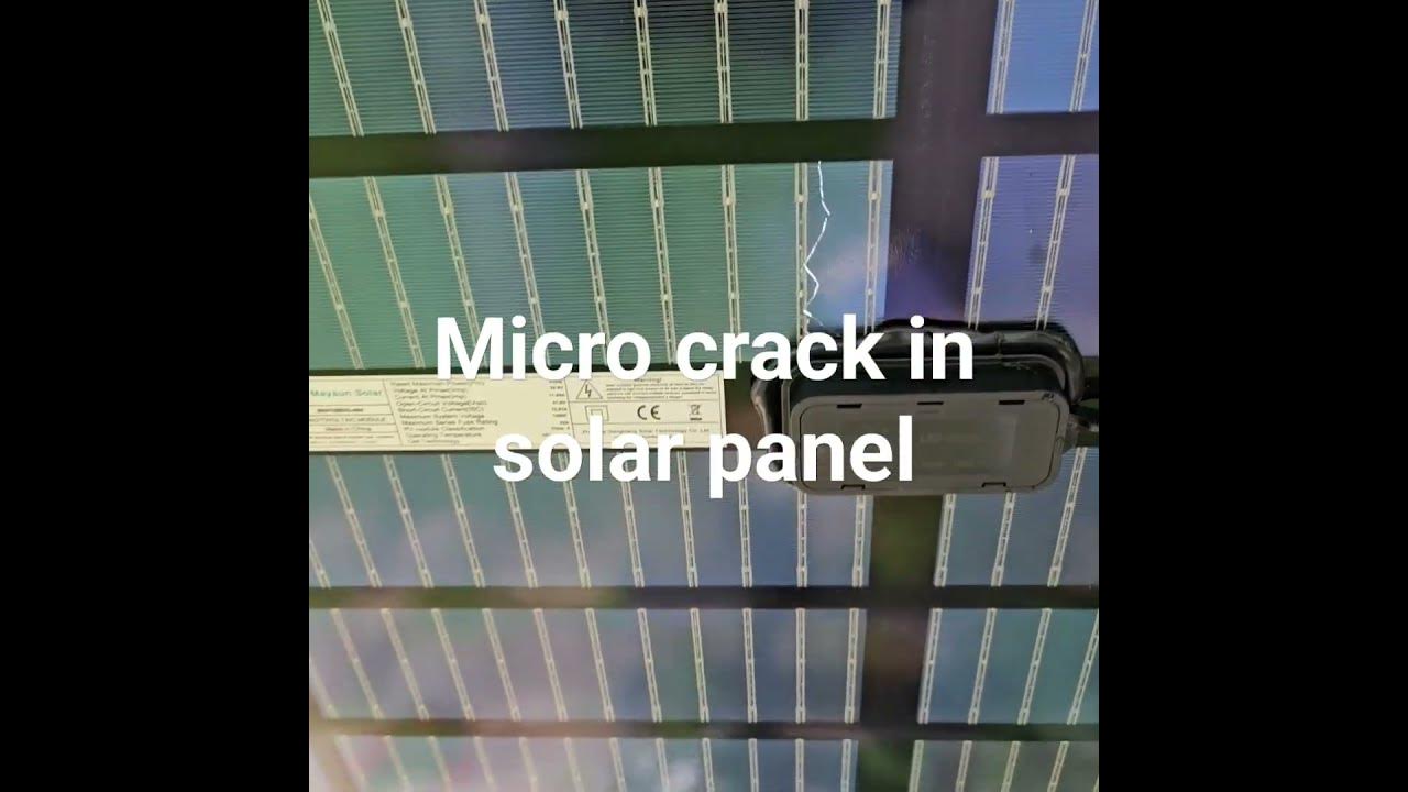 Micro crack in Glass/ Glass bifacial Solar Panel #solar - YouTube