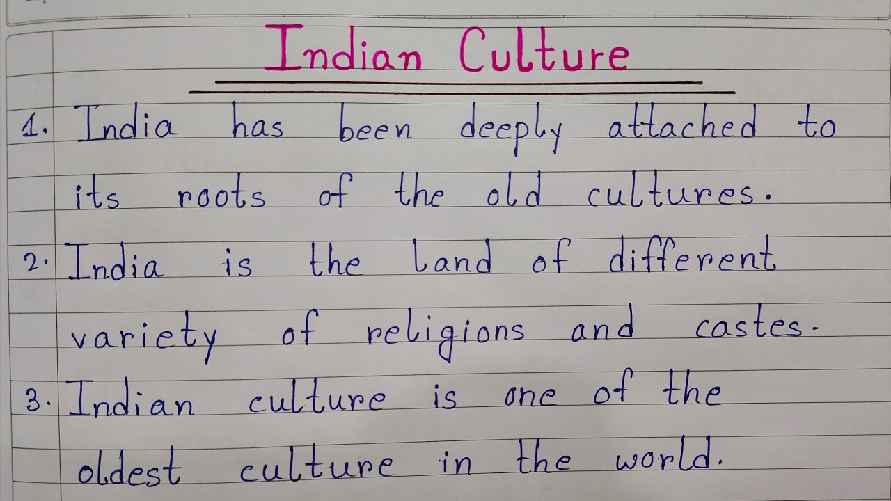 10 Lines On Indian Culture Beginners English Class English 10-lines-on-indian-culture-beginners-english-class-english