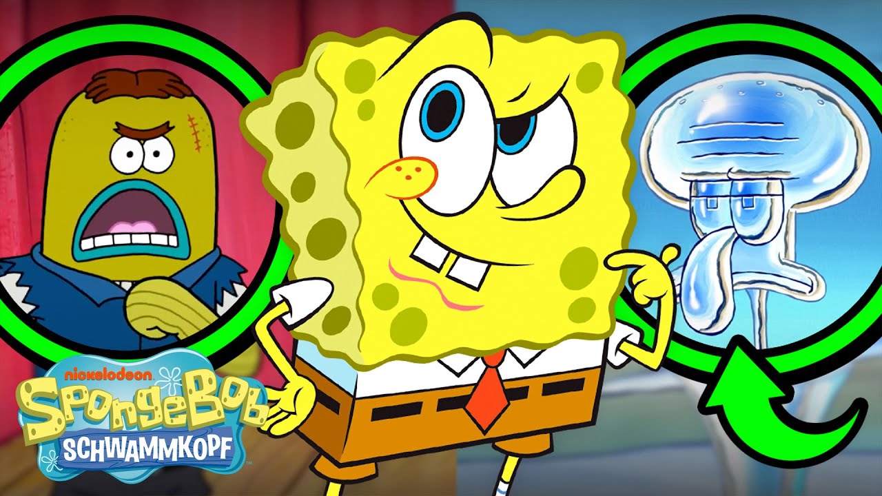 SpongeBob | 75 MINUTEN klassische SpongeBob Easter Eggs in NEUEN Folgen 🔎 | Schwammkopf - YouTube