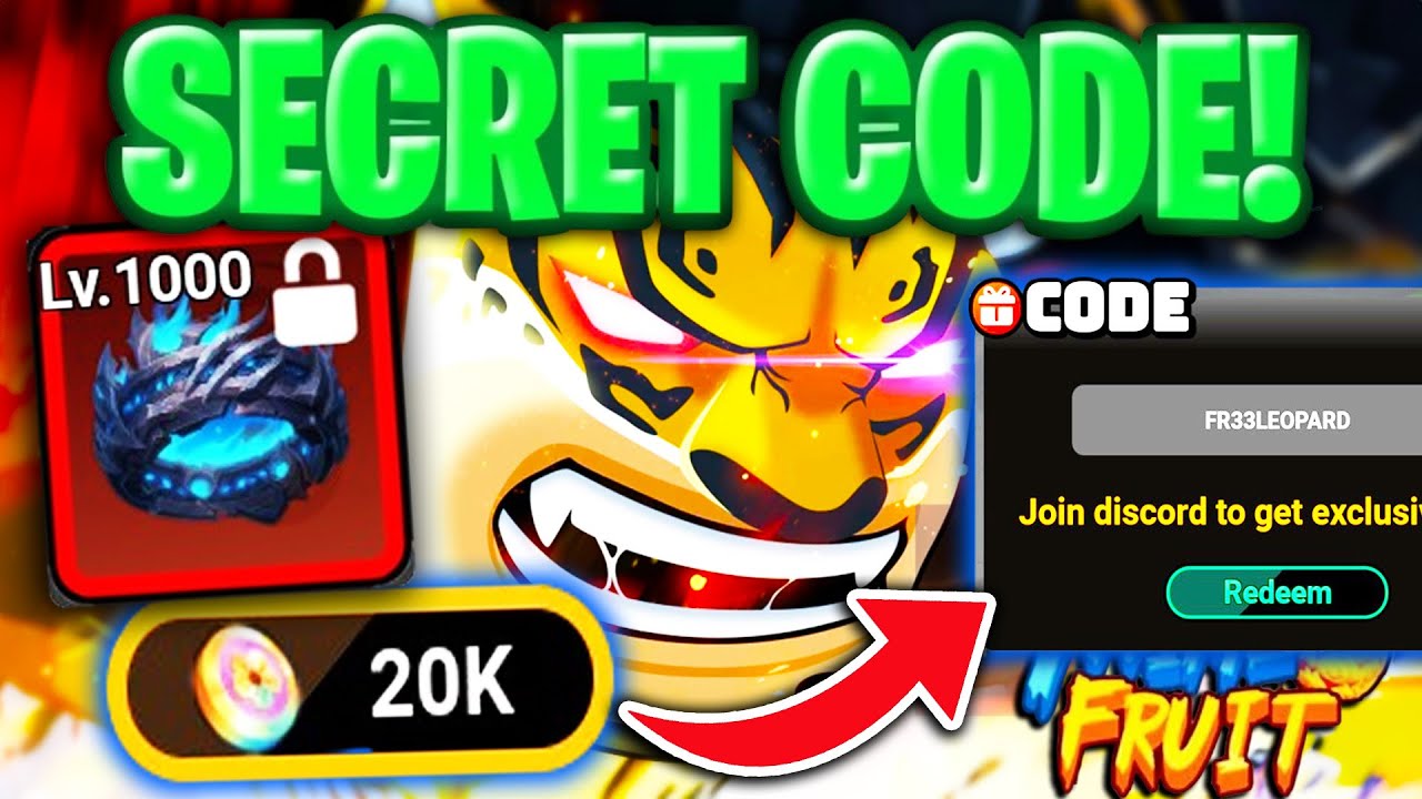 Anime Fruit SECRET LEOPARD FRUIT Codes 2025! Roblox - YouTube