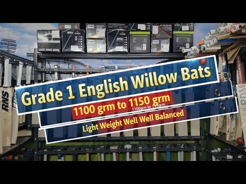 Grade 1 English Willow Bats Light Weight (1100grm to 1150grm) | Review ...