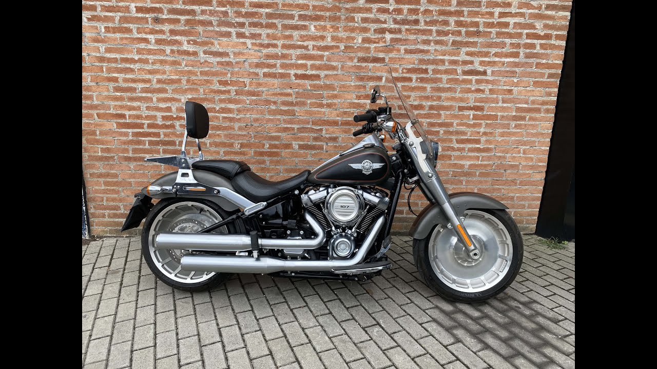 Harley Davidson Fat Boy 107 2019 - YouTube