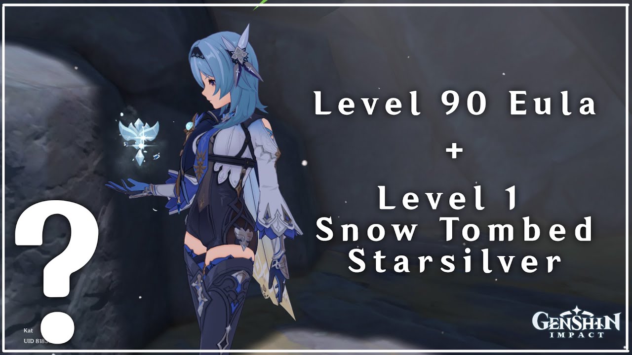 This is what a level 90 Eula does with a Level 1 Snow tombed Starsilver ...