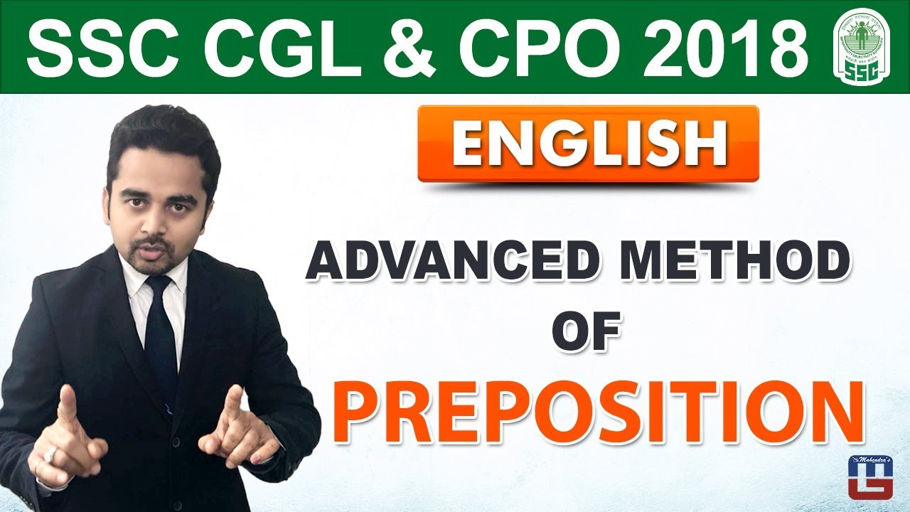 Preposition | Advanced Method of Preposition | English | SSC CGL | CPO ...