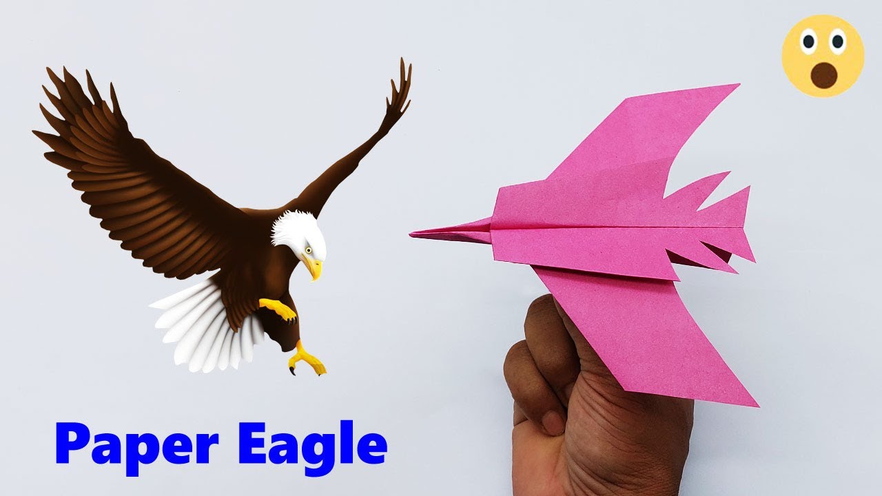 New Paper Flying Bird Plane - How To Make Paper Airplane That Flies ...