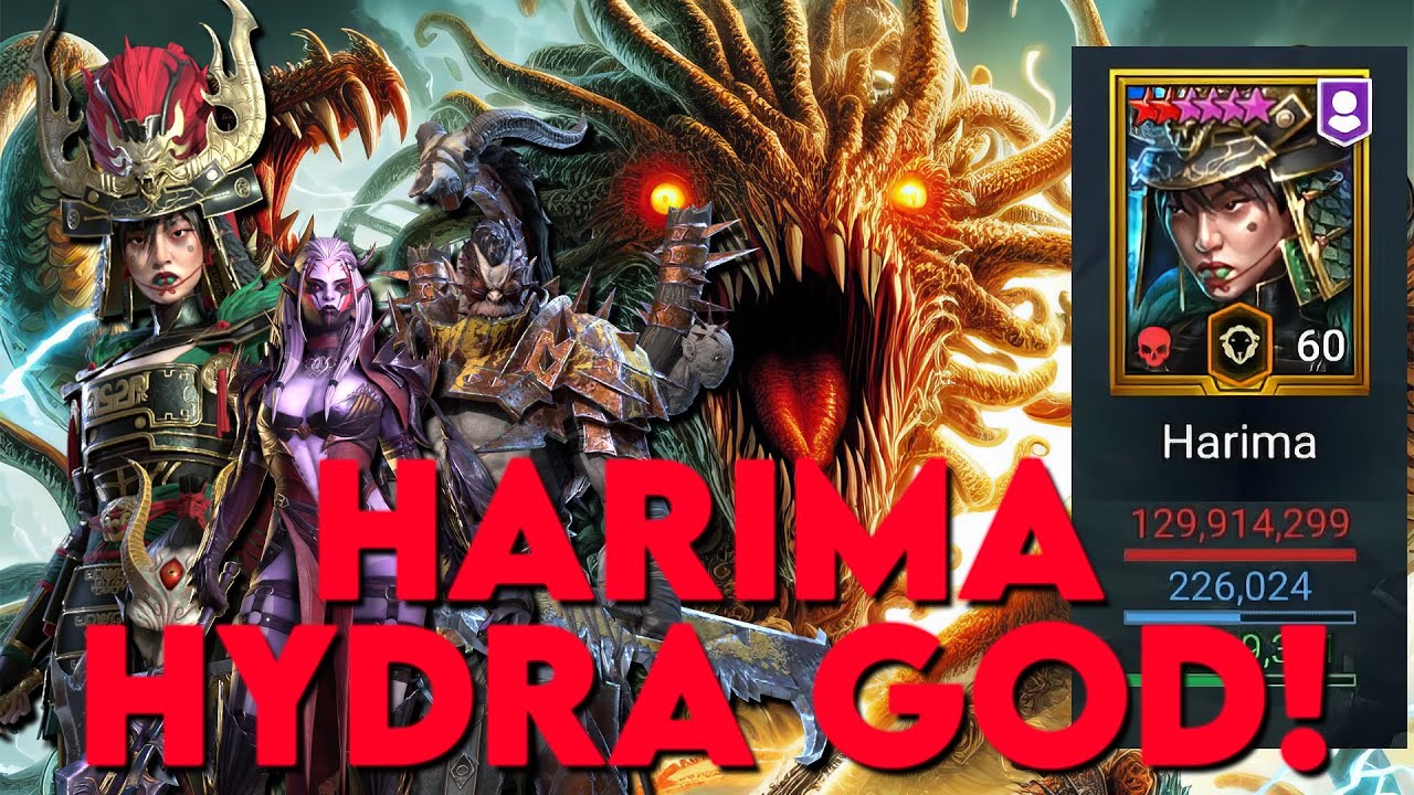 Harima, Varl Showcase! God Tier DPS for Hydra! Over 500M Damage! | Raid ...
